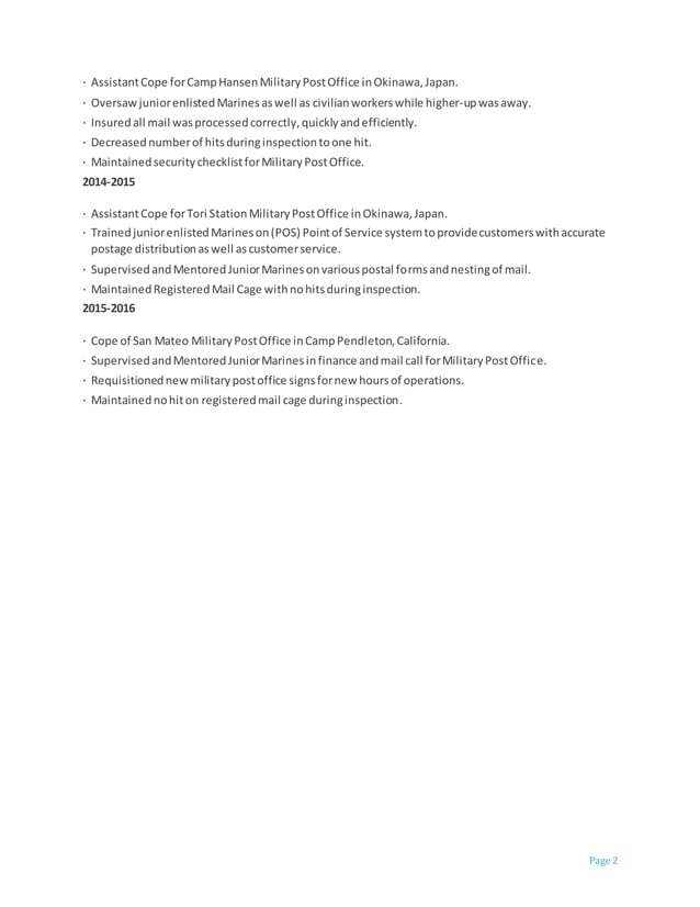 Molly Elizabeth Cox resume | PDF