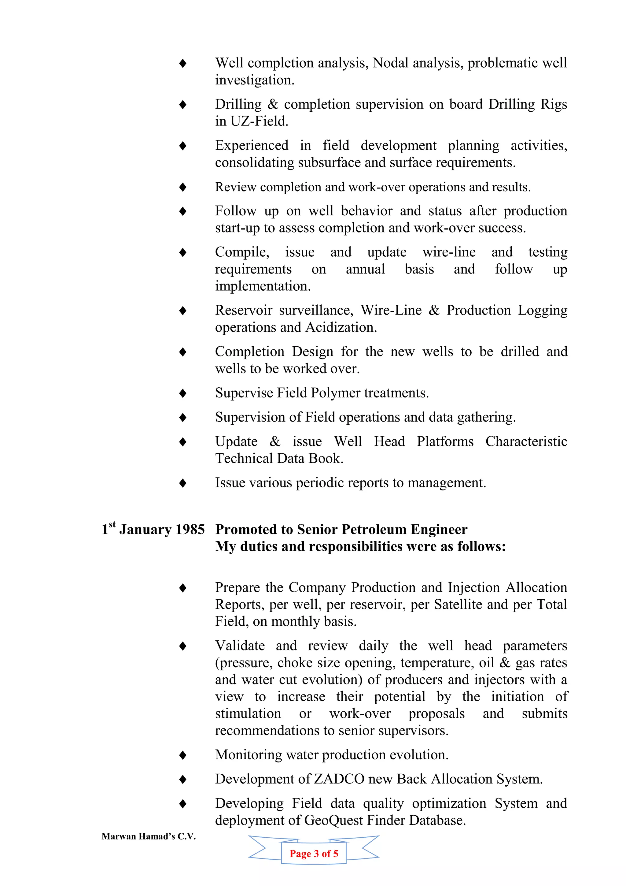 Marwan Hamad CV | PDF | Civil Engineering Industry | Industries