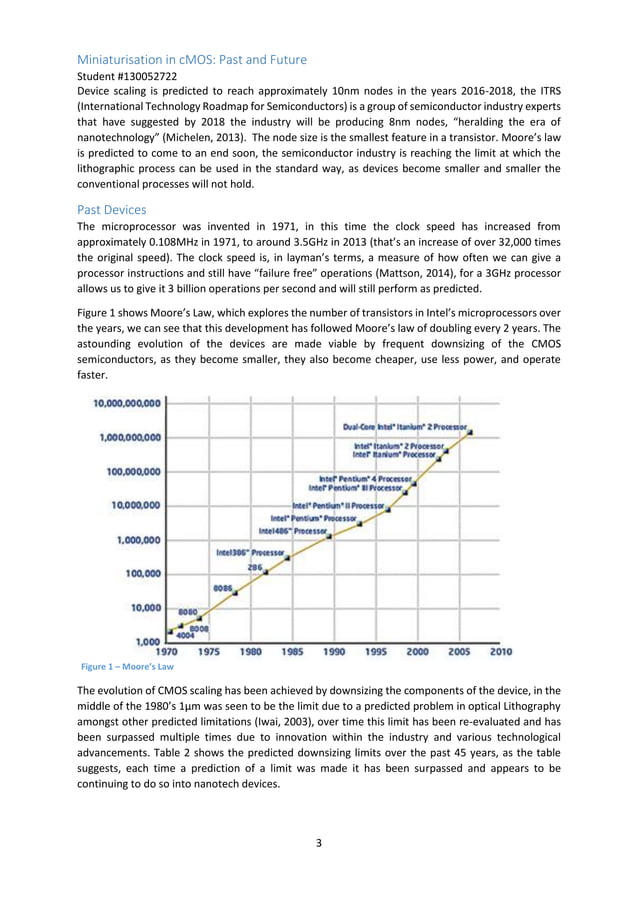 Miniturization of CMOS devices | PDF