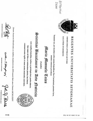 Latin diploma - Maria Tajes | PDF