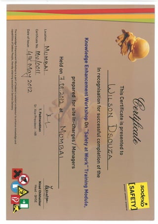 Sodexo Safety at work | PDF