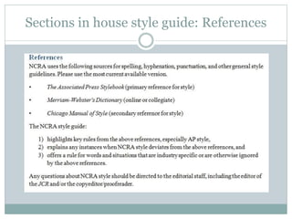Developing a House Style Guide_storyline | PPT