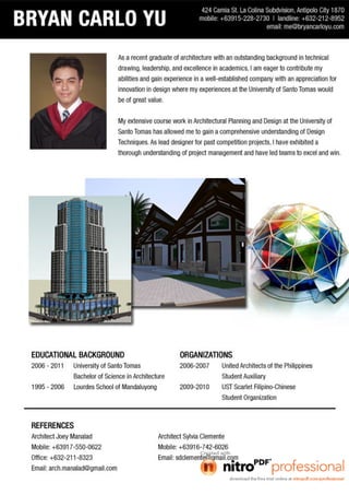 Fresh Grad Portfolio | PDF