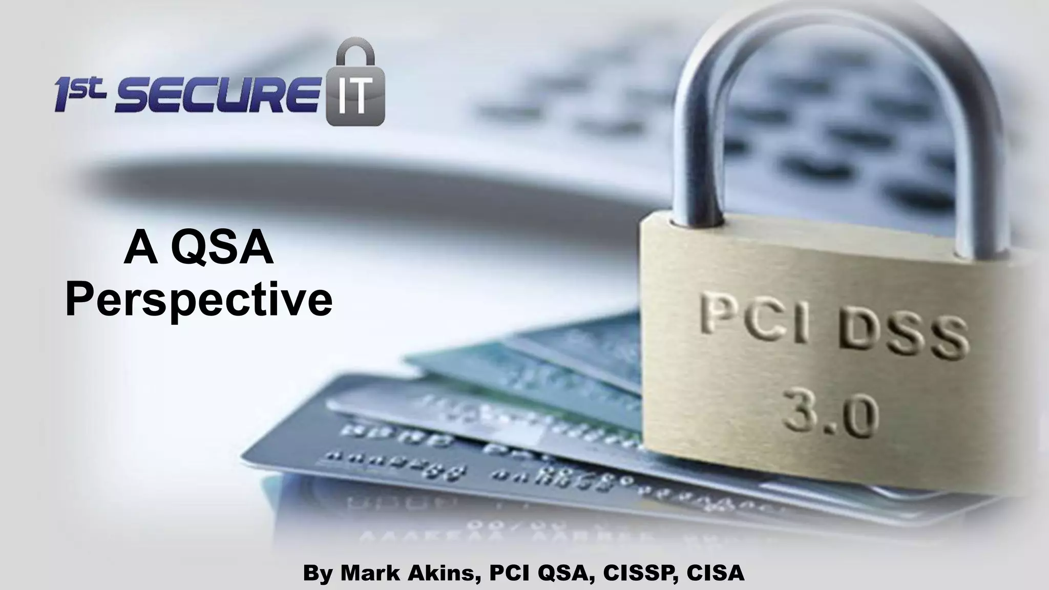 SFISSA - PCI DSS 3.0 - A QSA Perspective | PPTX