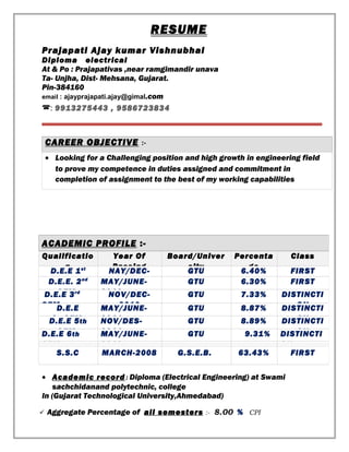 ajay new resume | PDF