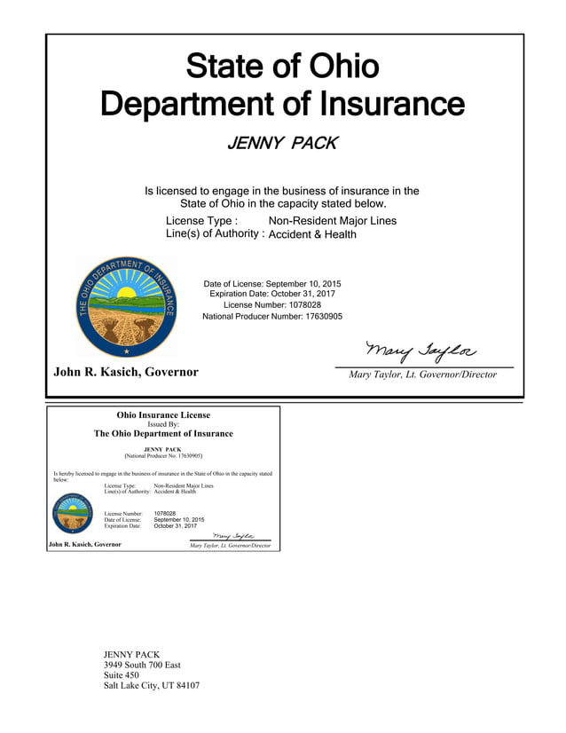 Ohio License | PDF