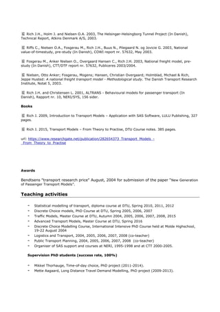 Curriculum Vitae for Jeppe Rich | PDF