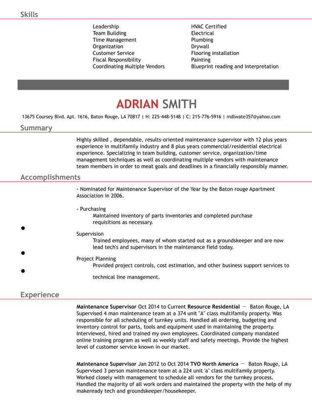 Adrian Smith Resume 1 | PDF