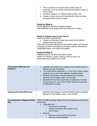 project lesson plans | DOC