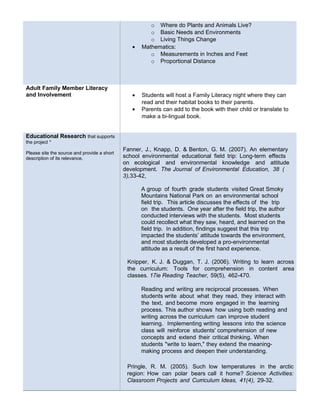project lesson plans | DOC