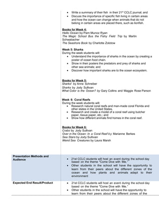 project lesson plans | DOC