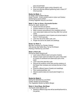 project lesson plans | DOC