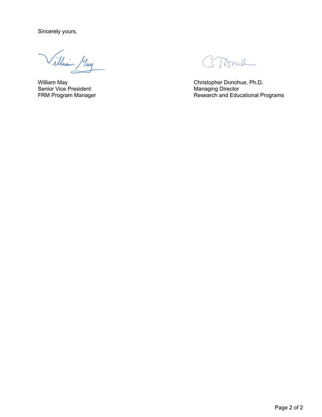 FRM Result Part II | PDF