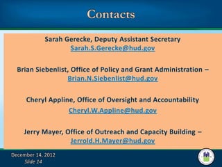 D1 housing counseling sarah gerecke - hud | PPTX