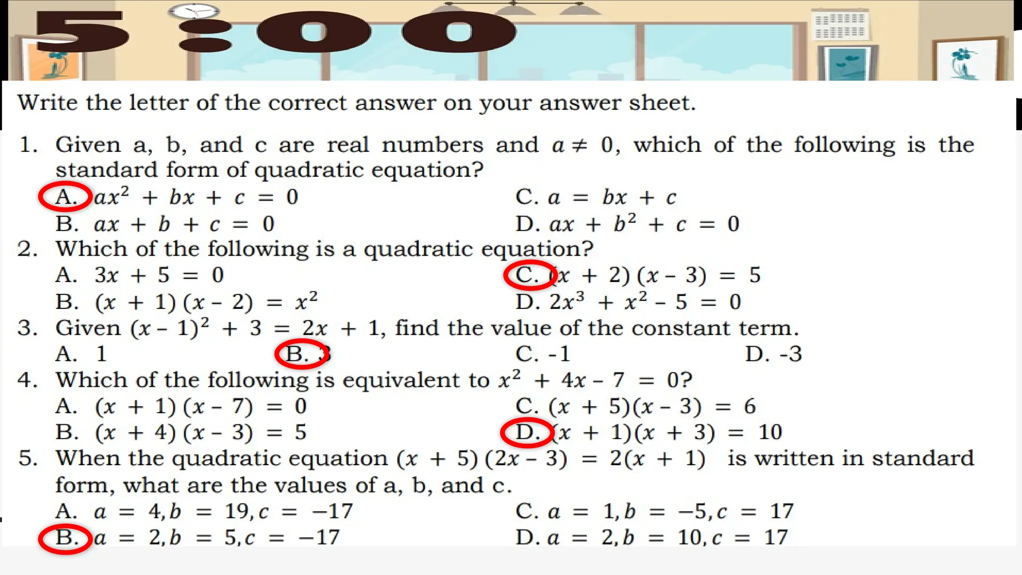 Illustrating Quadratic Equations powerpoint | PPTX