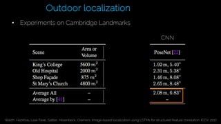 CNN vs SIFT-based Visual Localization - Laura Leal-Taixé - UPC Barcelona 2018 | PPT
