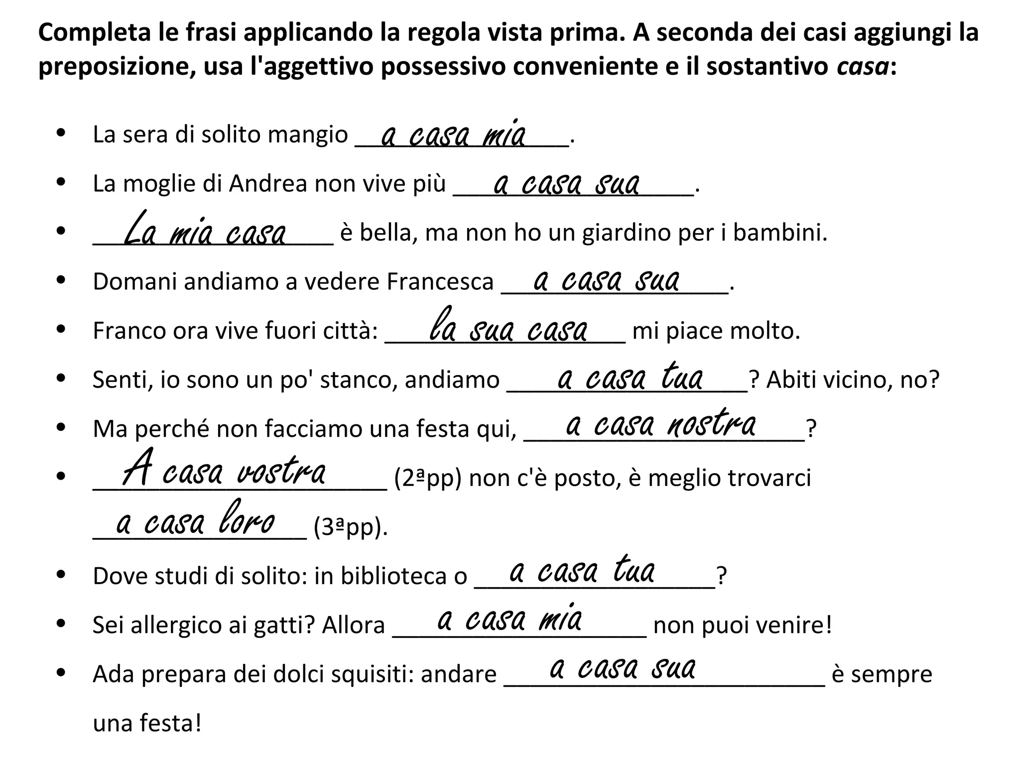 AGGETTIVI POSSESSIVI | PPT