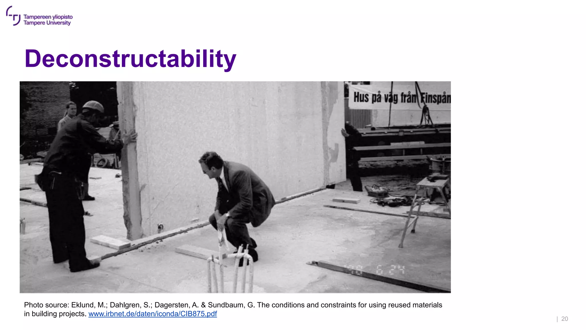 D1 (Opening) Satu Huuhka - ReCreate – Reusing precast concrete for a ...