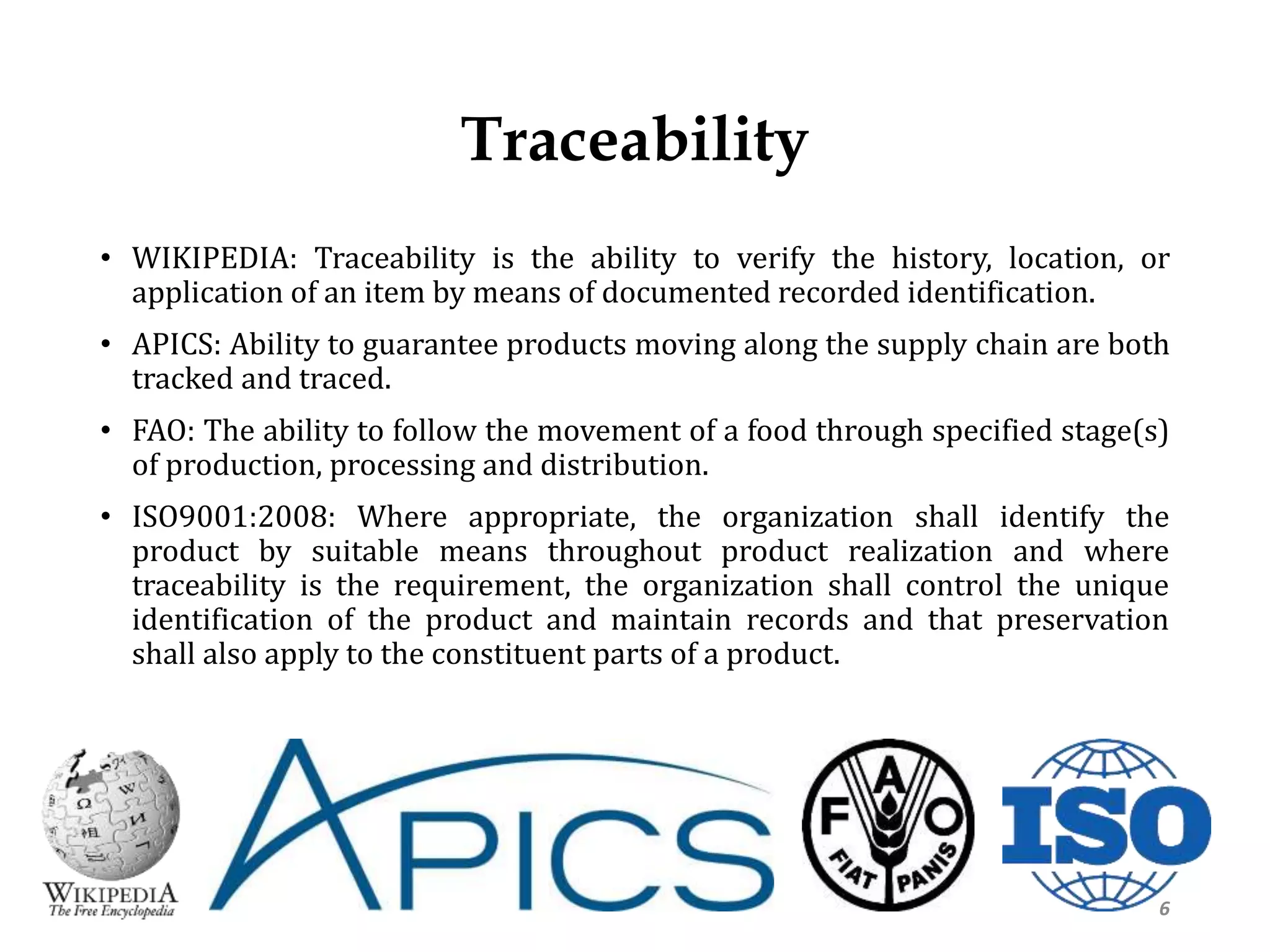 Traceability | PPTX