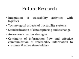 Traceability | PPT