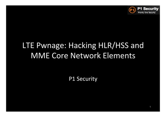 Philippe Langlois - Hacking HLR HSS and MME core network elements | PDF