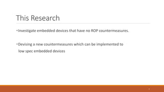 [cb22] Are Embedded Devices Ready for ROP Attacks? -ROP verification ...