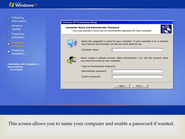 D1 windows xp installation | PPTX
