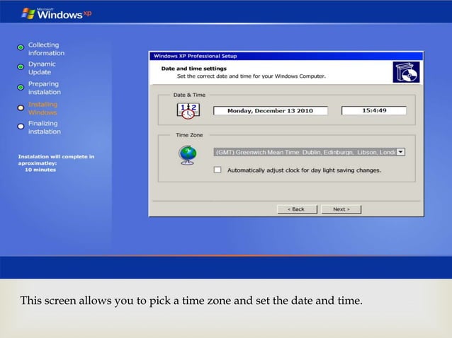 D1 windows xp installation | PPTX