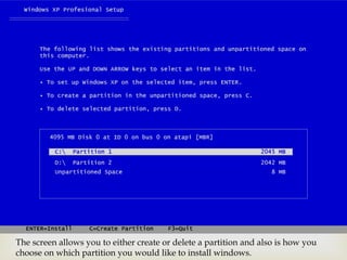 D1 windows xp installation | PPTX