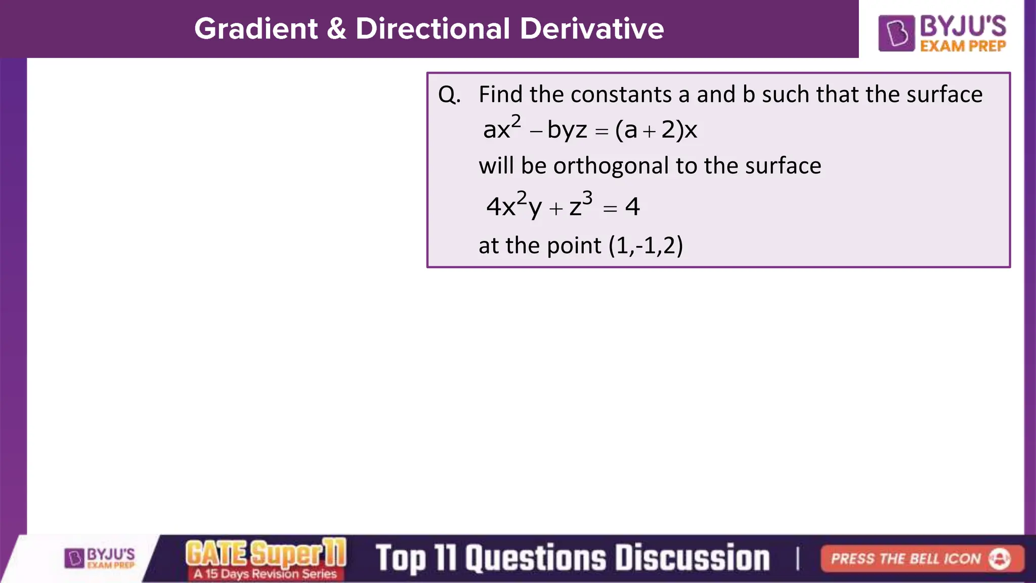 D1 Yt English Vector Calculus Gradient And Directional Derivative Pptx