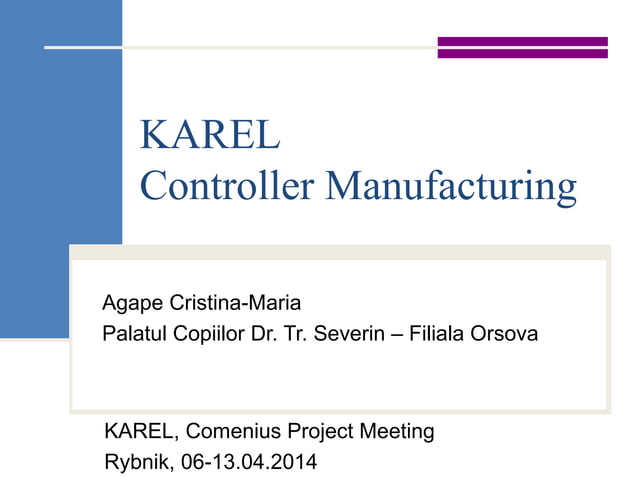 KAREL Controller Manufacturing | PPT | Free Download