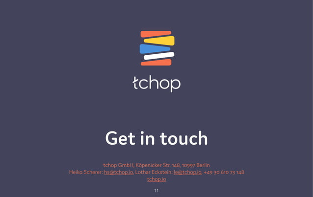 Tchop - NOAH16 London | PPT