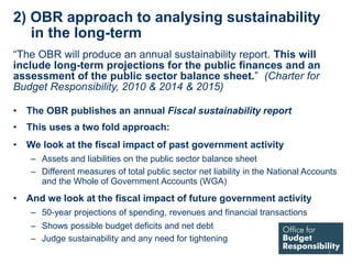 How the OBR uses WGA for long-term sustainability analysis - Philippa ...
