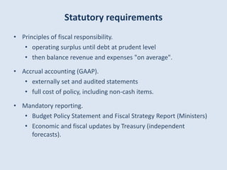 Developments in budgetary frameworks - John Marney, New-Zealand | PPT