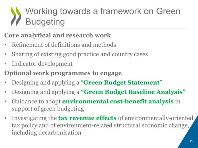 Green budgeting - Andrew Blazey, OECD Secretariat, | PPT