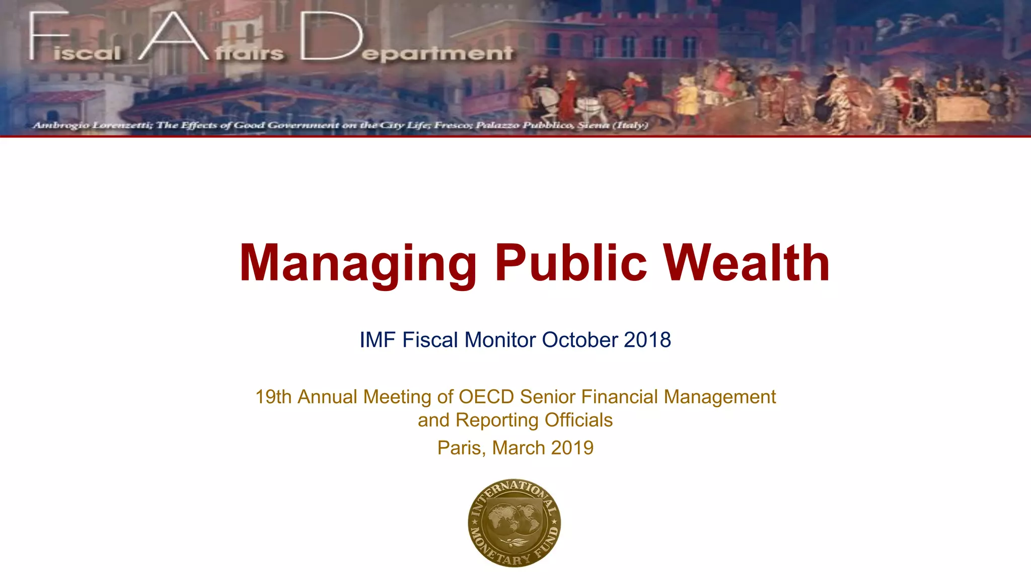 Managing Government Balance Sheet: a Focus on Public Assets - Manal ...