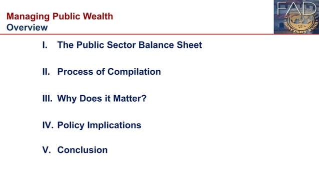 Managing Government Balance Sheet: a Focus on Public Assets - Manal ...