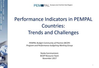 Report by PEMPAL performance budgeting working group - Naida ...