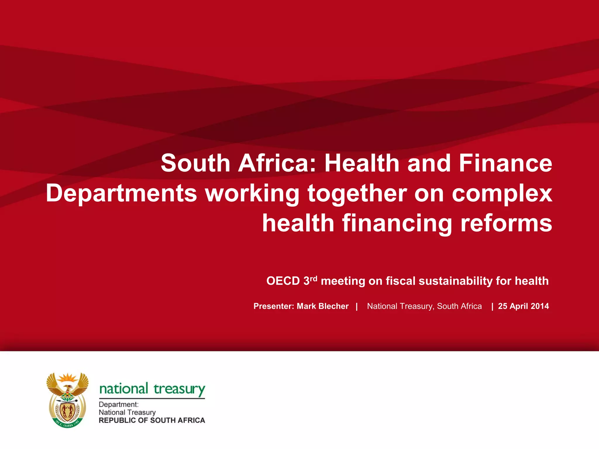 DELSA/GOV 3rd Health meeting - Mark BLECHER | PDF