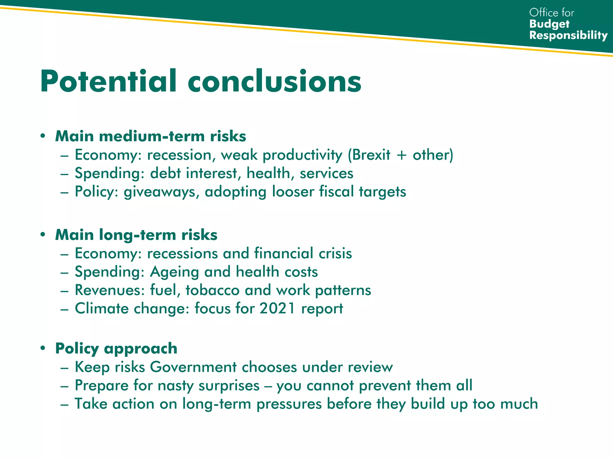 Fiscal Risk Management - Robert CHOTE, United Kingdom | PDF | Business ...