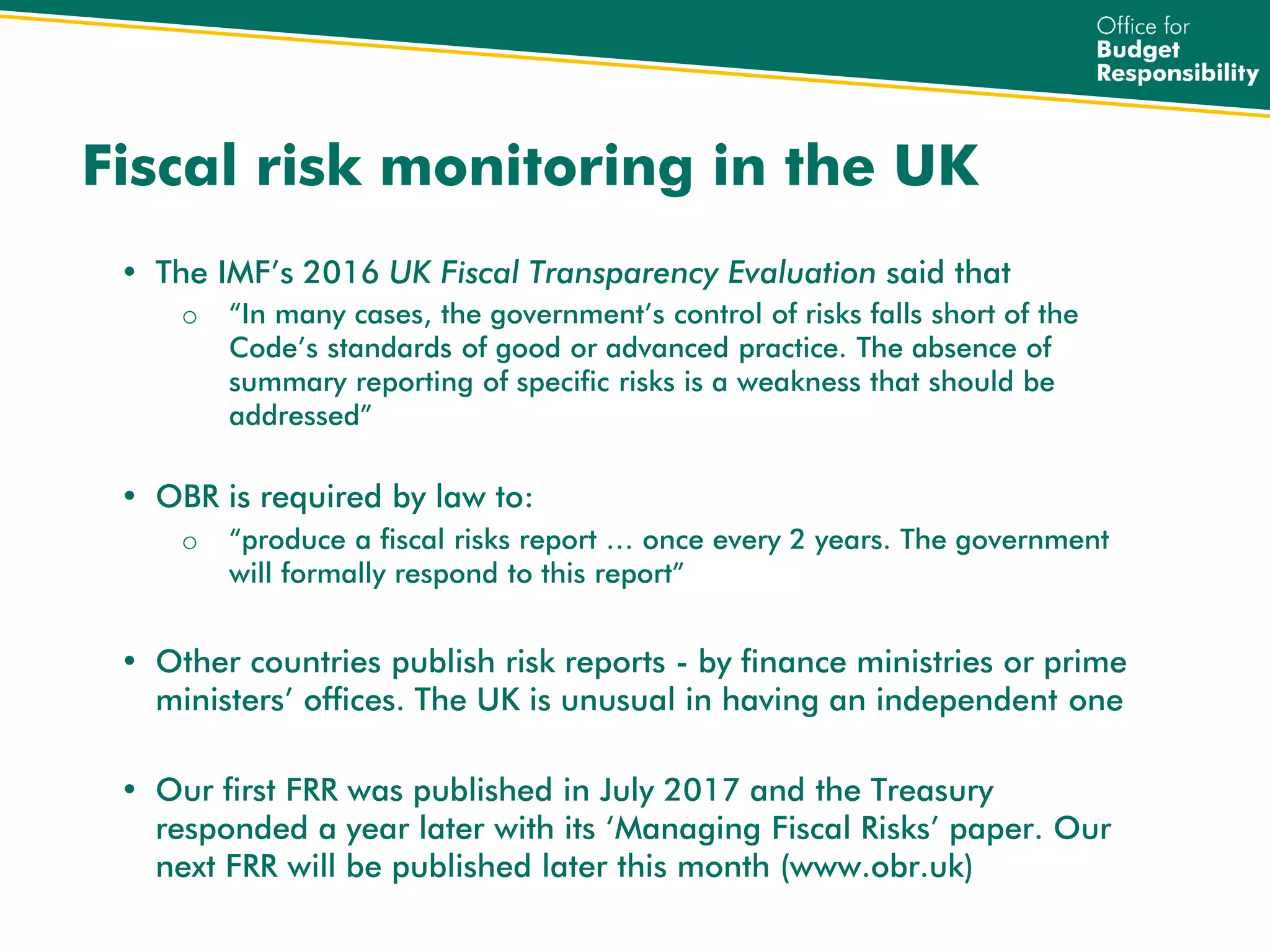 Fiscal Risk Management - Robert CHOTE, United Kingdom | PDF | Business ...