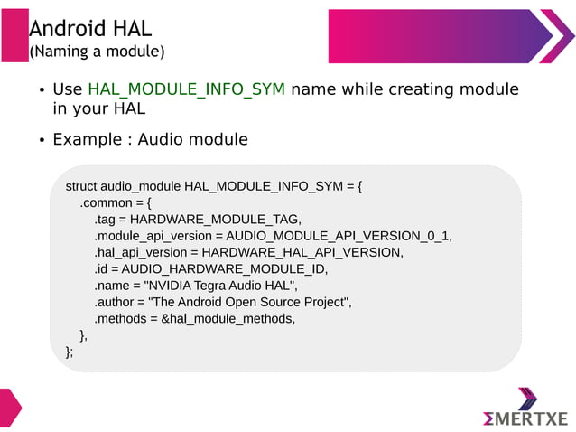 Embedded Android : System Development - Part II (HAL) | PDF
