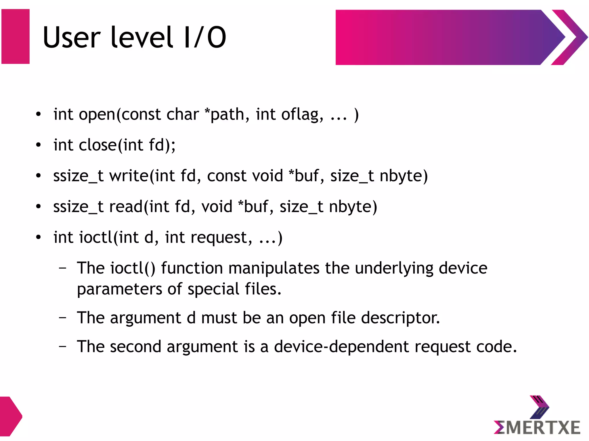 Embedded Android : System Development - Part II (Linux device drivers) | PPT