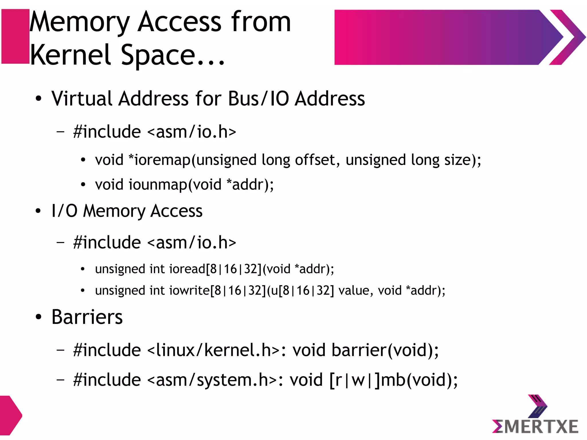Embedded Android : System Development - Part II (Linux device drivers ... Embedded Android : System Development - Part II (Linux device drivers ...