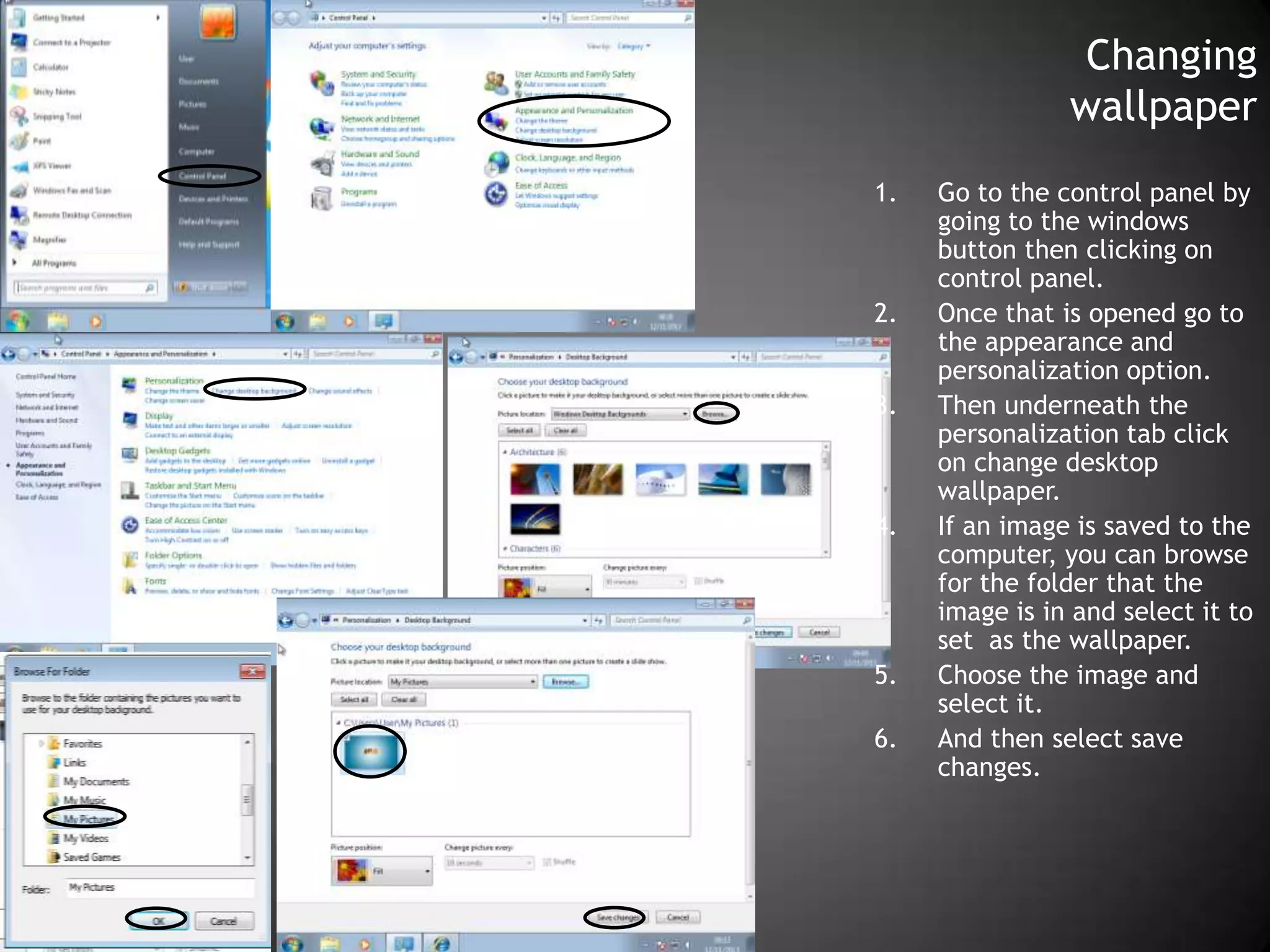 Personalising Desktop | PPTX