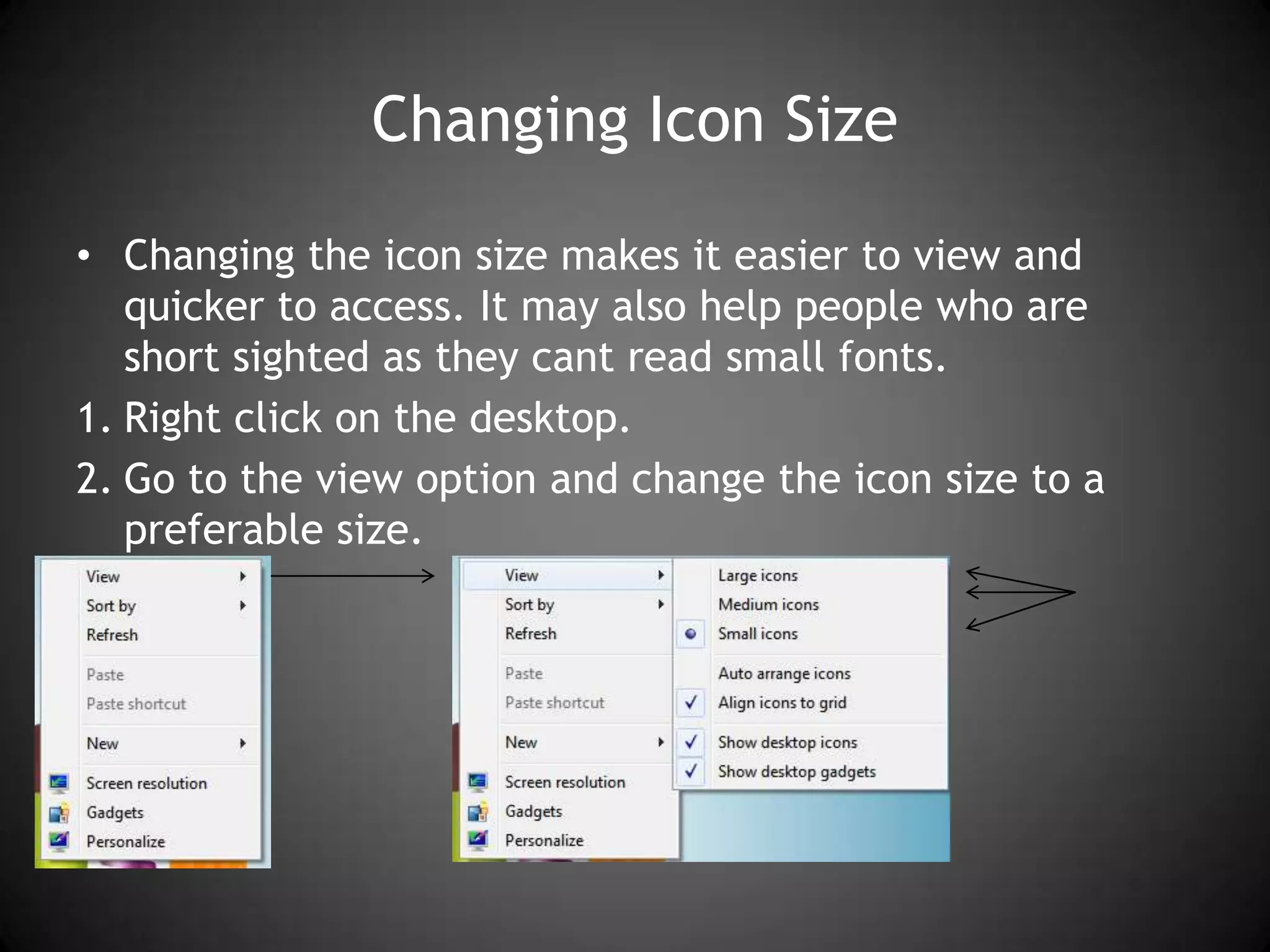 Personalising Desktop | PPTX