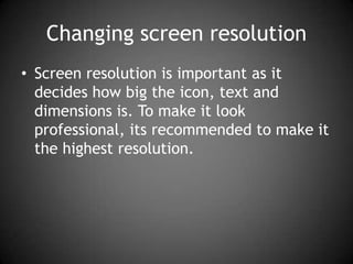 Personalising Desktop | PPTX