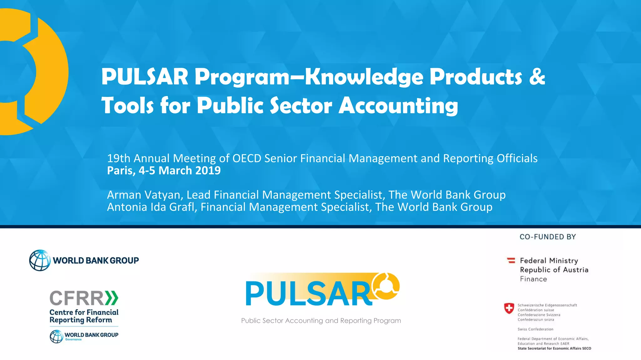 PULSAR Program - Arman Vatyan & Antonia Ida Grafl, World Bank Group | PPT