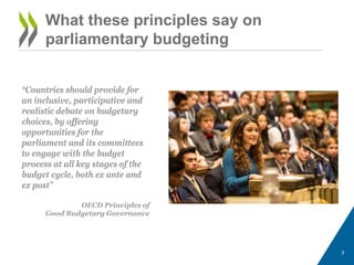 Best practices for legislative budgeting - Lisa Von Trapp, OECD | PDF