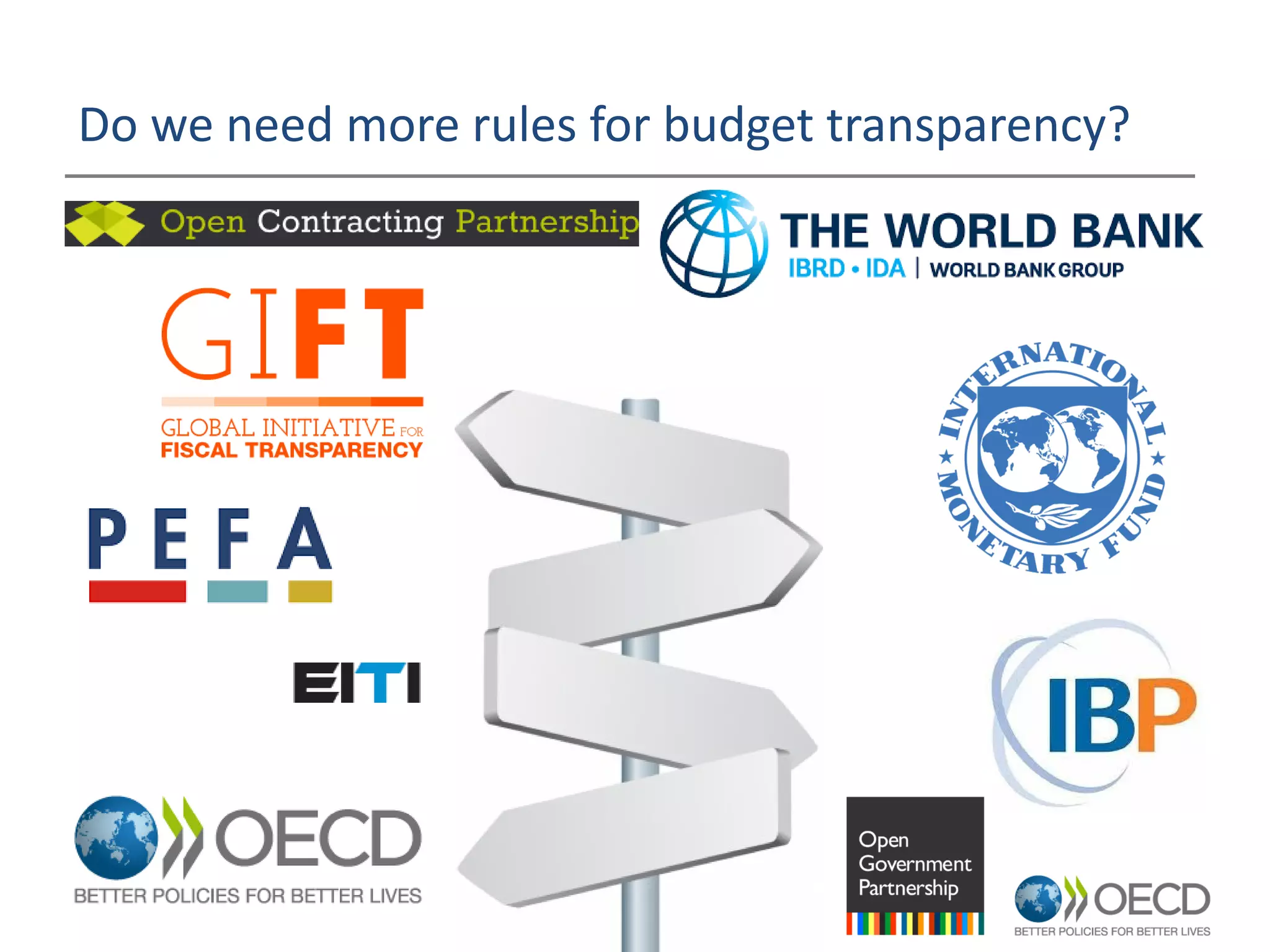 A toolkit on budget transparency: for integrity, openness and sound ...